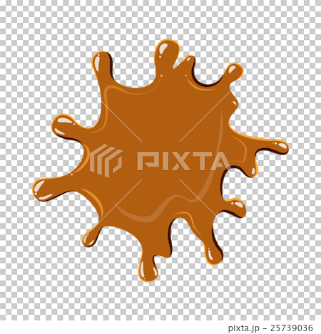 Large puddle of caramel icon - Stock Illustration [25739036] - PIXTA