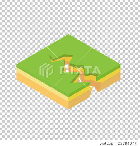 Earth crack icon in cartoon style - Stock Illustration [25794077] - PIXTA