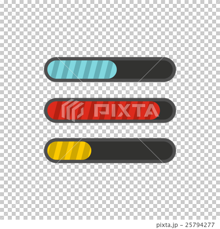 Sign horizontal columns load icon, flat style - Stock Illustration ...