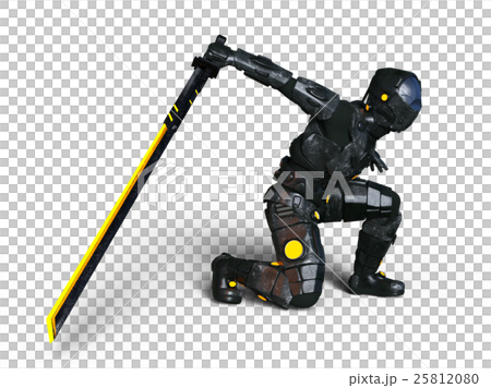 Cyborg Swordsman - Stock Illustration [25812080] - PIXTA
