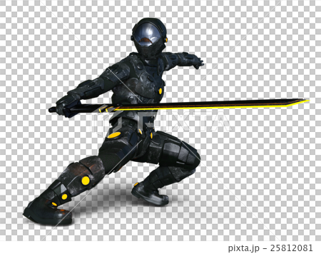 Cyborg Swordsman - Stock Illustration [25812081] - PIXTA