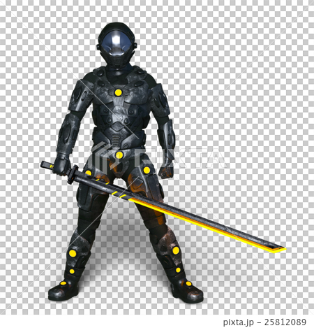 Cyborg Swordsman - Stock Illustration [25812089] - PIXTA