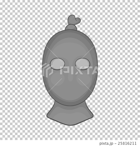 Man thief in mask icon, black monochrome style - Stock Illustration ...