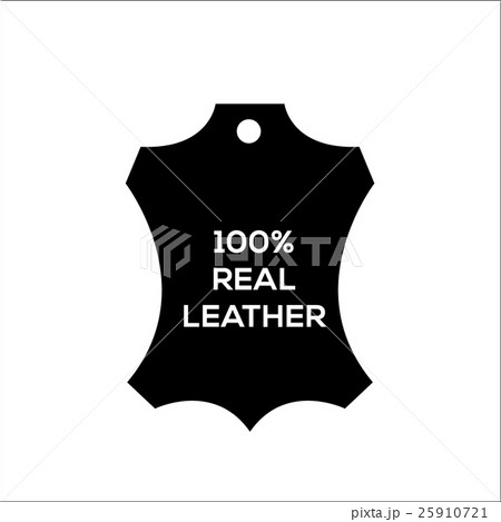 Real genuine leather vector logo design templateのイラスト素材 [25910721] - PIXTA
