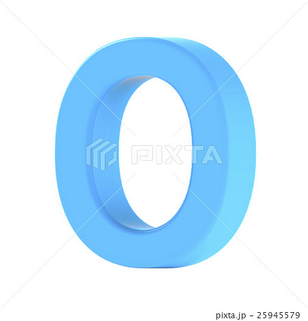 light blue letter Oのイラスト素材 [25945579] - PIXTA