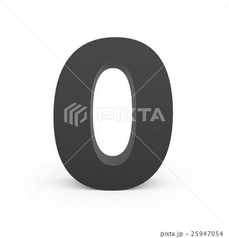 dark grey number 0のイラスト素材 [25947054] - PIXTA