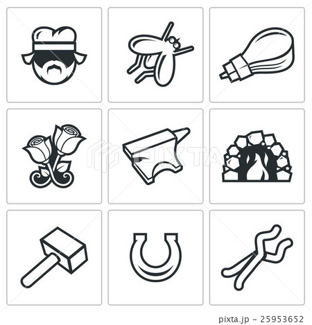 Forge icons. Vector Illustration.のイラスト素材 [25953652] - PIXTA