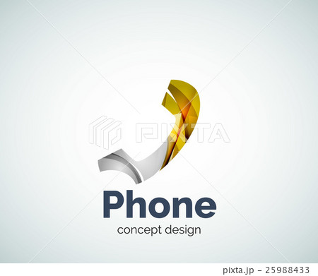 Retro phone logo templateのイラスト素材 [25988433] - PIXTA