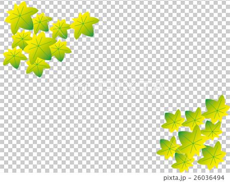 Blue Maple Frame - Stock Illustration [26036494] - PIXTA