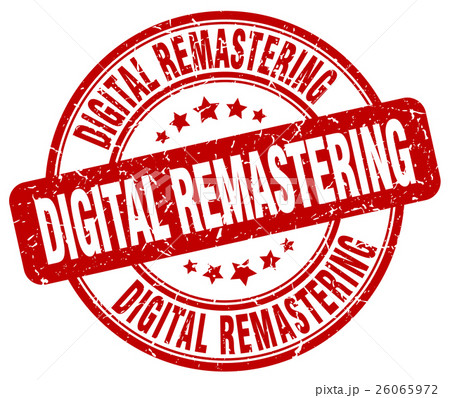 digital remastering red grunge stampのイラスト素材 [26065972] - PIXTA