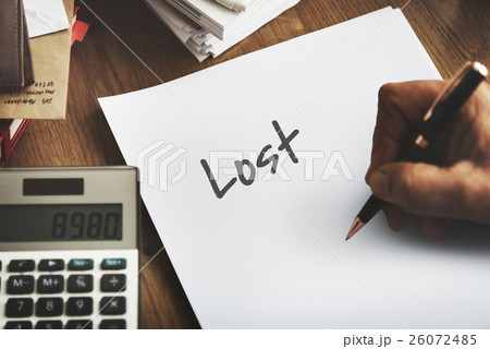 Lost Failure Missing Solution Conceptの写真素材 [26072485] - PIXTA
