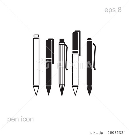 Vector pen icon setのイラスト素材 [26085324] - PIXTA