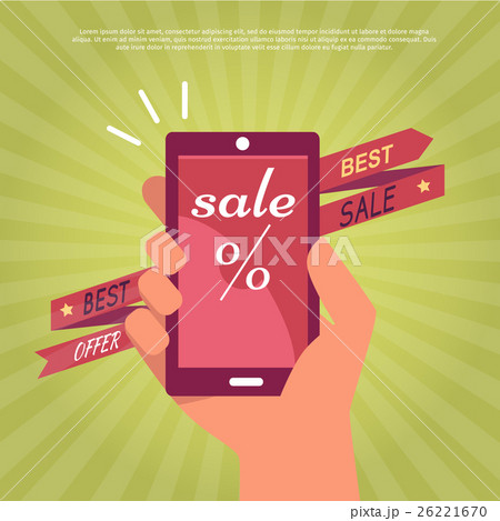 Sale in Electronics Store Flat Vector Bannerのイラスト素材 [26221670] - PIXTA