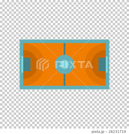Futsal or indoor soccer field icon, flat style - Stock Illustration ...