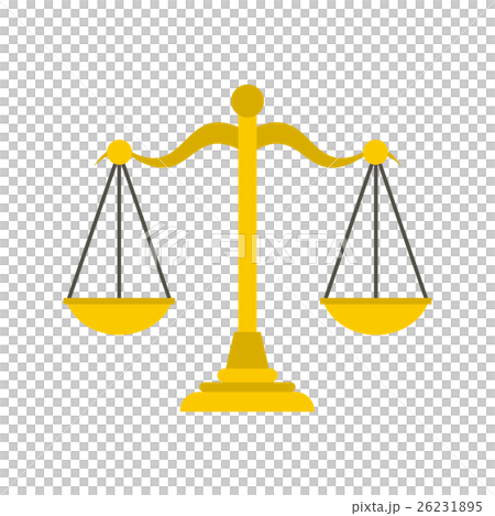 Themis libra icon, flat style - Stock Illustration [26231895] - PIXTA