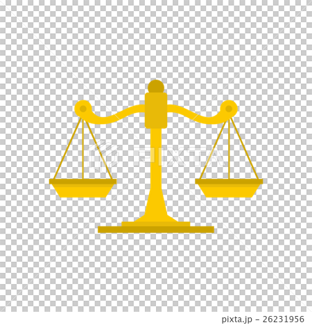 Themis libra icon, flat style - Stock Illustration [26231956] - PIXTA