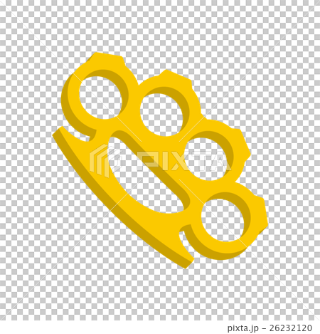 Yellow knuckles icon, flat style - Stock Illustration [26232120] - PIXTA