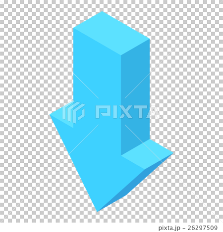 Down arrow icon, cartoon style - Stock Illustration [26297509] - PIXTA