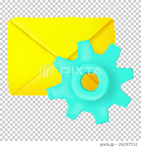Settings of letters icon, cartoon style - Stock Illustration [26297512 ...