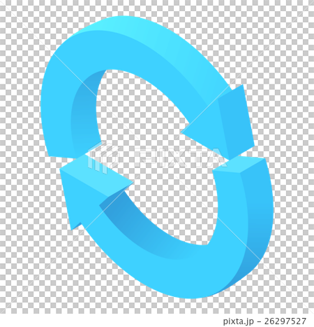 Two circular arrows icon, cartoon style - Stock Illustration [26297527 ...