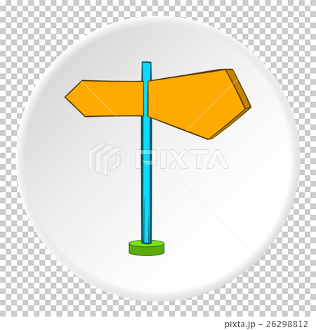 Road sign icon, cartoon style - Stock Illustration [26298812] - PIXTA