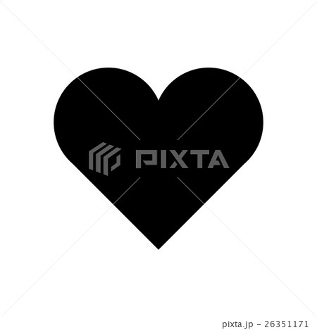 Vector of hart icon on white backgroundのイラスト素材 [26351171] - PIXTA