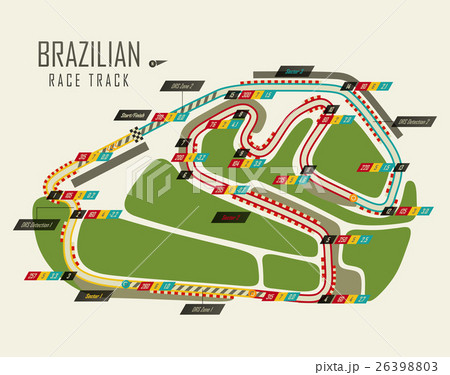 Race Track Layout Or Diagram