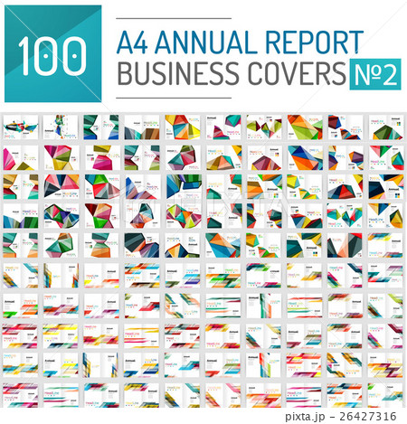 Mega collection of 100 business annual reportのイラスト素材 [26427316] - PIXTA