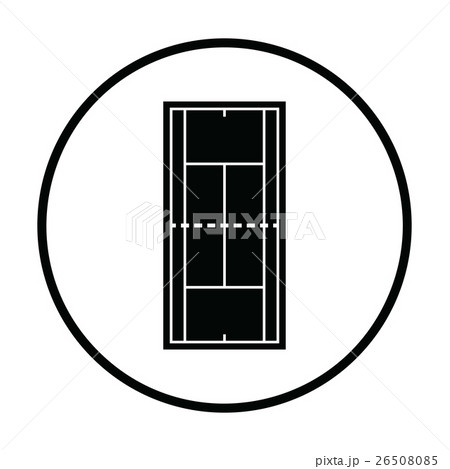 Tennis field mark iconのイラスト素材 [26508085] - PIXTA