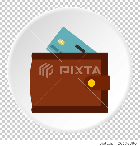 Wallet card icon, flat style - Stock Illustration [26576390] - PIXTA