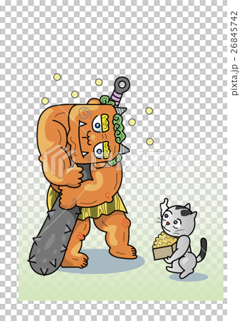 Setsubun Harun demon Maki cat - Stock Illustration [26845742] - PIXTA