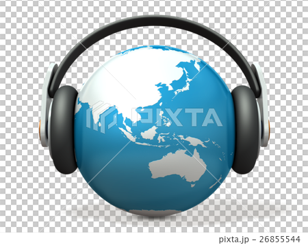 3D rendered image depicting world wide music - Stock Illustration ...