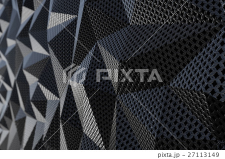Metallic chain armor abstract geometric backgroundのイラスト素材 [27113149 ...