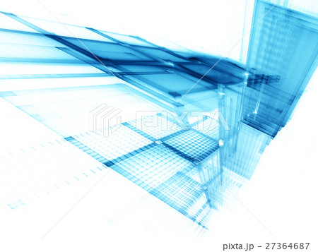 Abstract blue computer graphics background.のイラスト素材 [27364687] - PIXTA