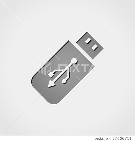 flashdrive grey iconのイラスト素材 [27606711] - PIXTA