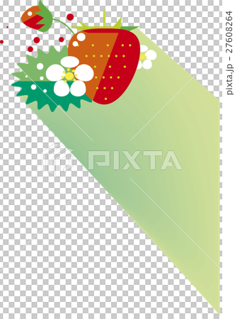 Strawberry title background - Stock Illustration [27608264] - PIXTA