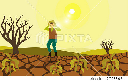 Destroyed Crops Cartoon