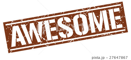 awesome square grunge stampのイラスト素材 [27647867] - PIXTA