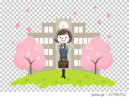 Admission Ceremony Image: Girls - Stock Illustration [27700752] - PIXTA