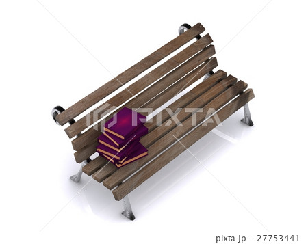 books on benchのイラスト素材 [27753441] - PIXTA