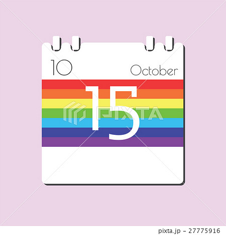 Rainbow Calendar iconのイラスト素材 [27775916] - PIXTA