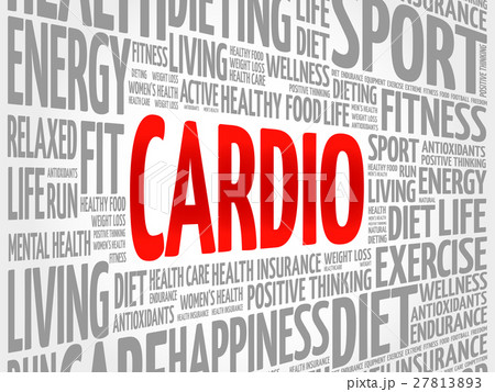 CARDIO word cloud backgroundのイラスト素材 [27813893] - PIXTA