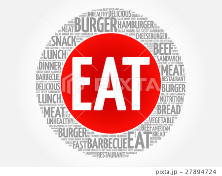 EAT word cloudのイラスト素材 [27894724] - PIXTA