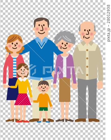 Three generations family vector - Stock Illustration [28012938] - PIXTA