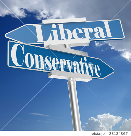 Conservative and liberal signsのイラスト素材 [28124367] - PIXTA