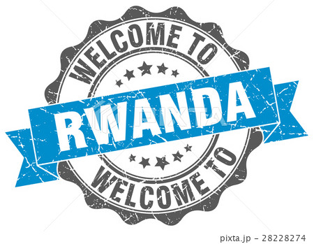 Rwanda round ribbon sealのイラスト素材 [28228274] - PIXTA