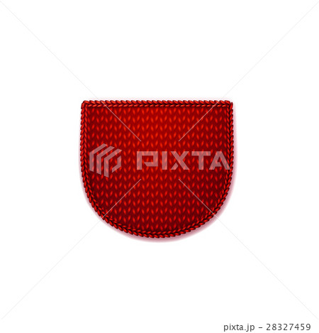 Red knitted pocketのイラスト素材 [28327459] - PIXTA