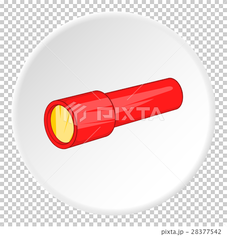 Red flashlight icon, cartoon style - Stock Illustration [28377542] - PIXTA