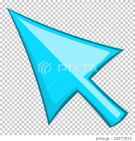 Blue mouse arrow icon, cartoon style-插圖素材 [28377613] - PIXTA圖庫