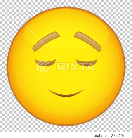 Embarrassing emoticon icon, cartoon style - Stock Illustration ...